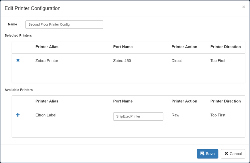 Modifying Printer Configurations